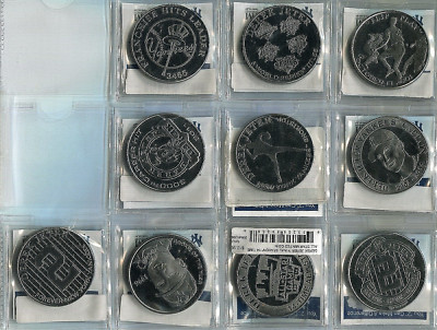 Derek Jeter Commemorative 10 Coin Complete Set Turn 2 Foundation NY ...