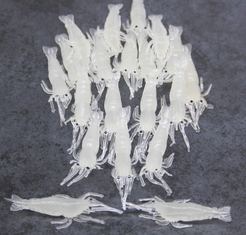Soft plastic prawns X20, 4.8cm. Soft Lure, Shrimp, Yabbie, Nipper ...