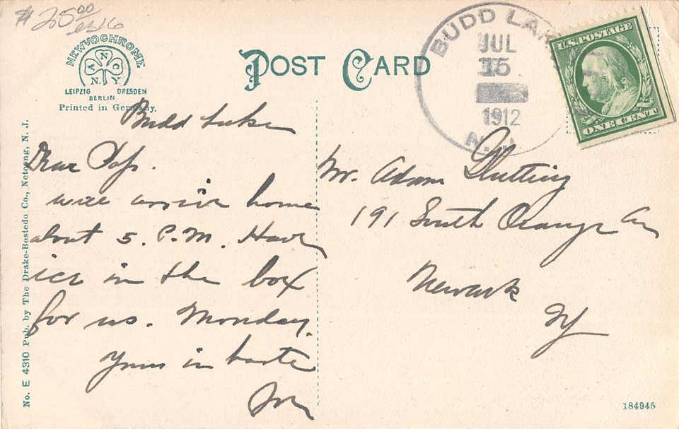 1912 Netcong-Stanhope RR Station Netcong NJ post card | eBay