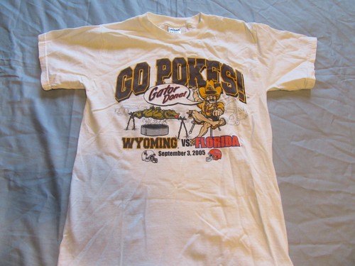 Mens Vtg University of Wyoming Cowboys vs Florida Go Pokes T Shirt Sz S ...