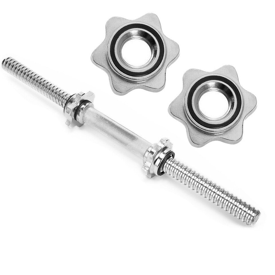 New Dumbbell Bars Set Pair Gym Weight Lifting Collars Metal Dumbell ...