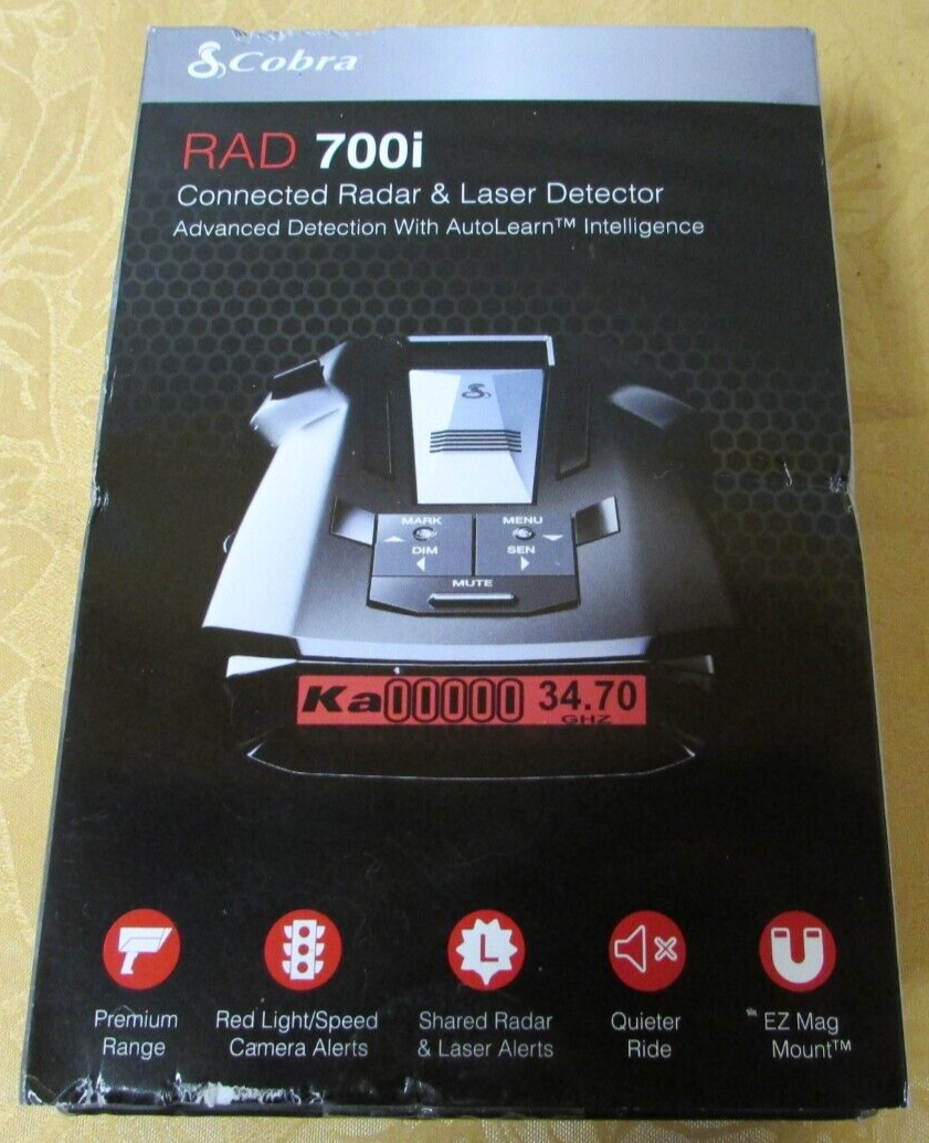 Cobra RAD 700i Connected Radar & Laser Detector with Auto Learn (NEW ...
