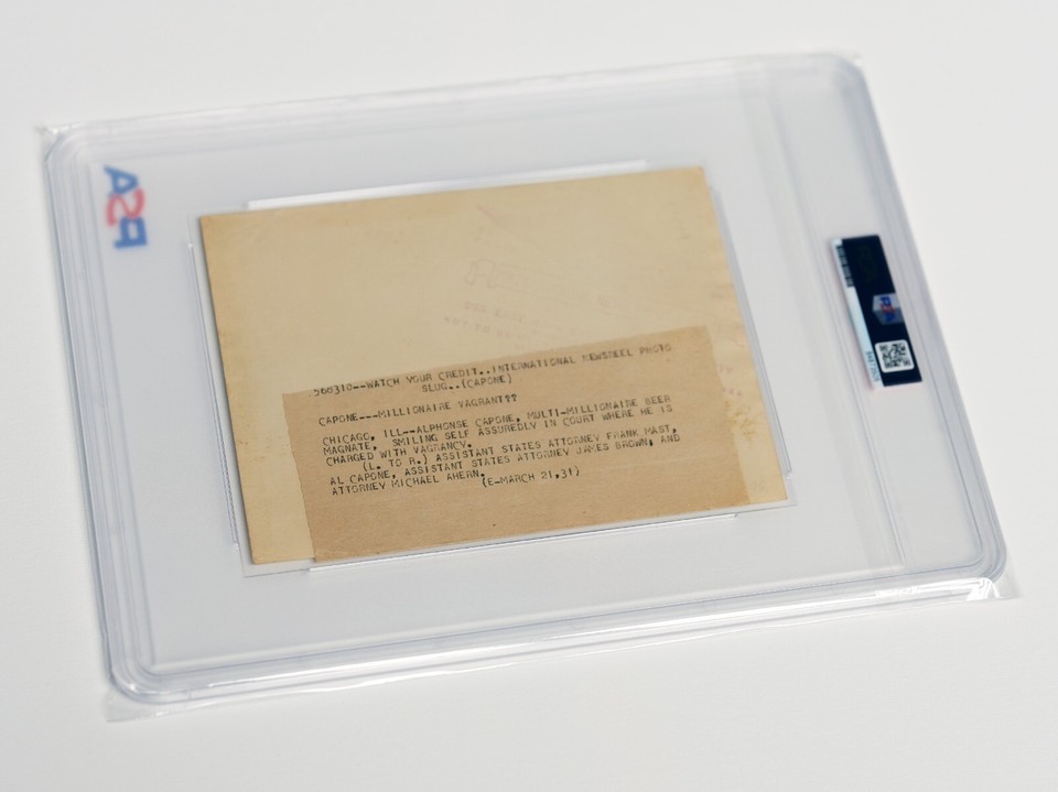 Al Capone 1931 Scarface Chicago Mafia Boss Type I (one) PSA ...