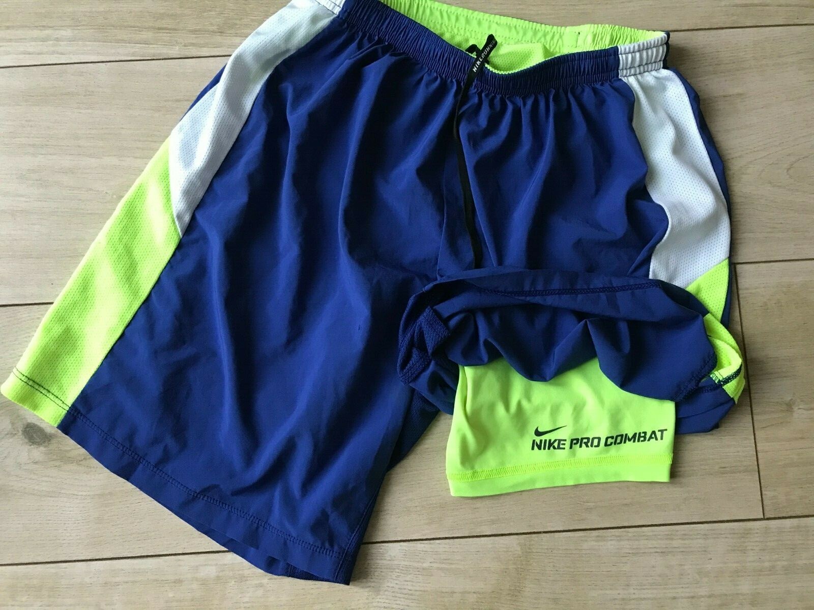 Mens BLUE NIKE PRO DRI-FIT RUNNING GYM SHORTS (S) - Gem