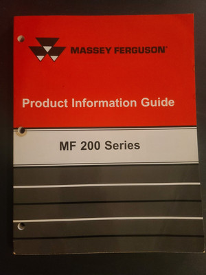 Massey MF 200 Series 500 Page Product Information Guide Book | eBay ...