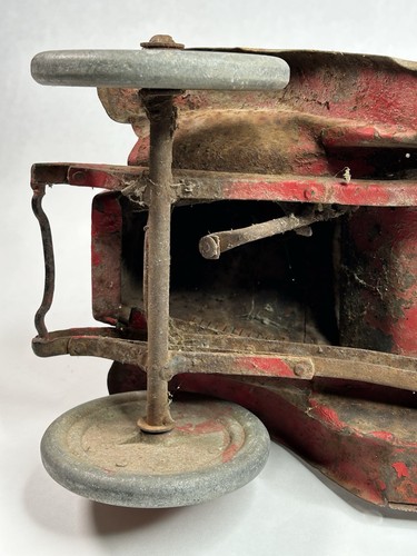 Antique 1920s Buddy L Pressed Steel Chain Lift Toy Dump Truck 24” Attic ...