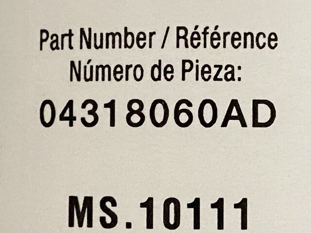 Differential Oil Additive Mopar 4318060AD for sale online | eBay