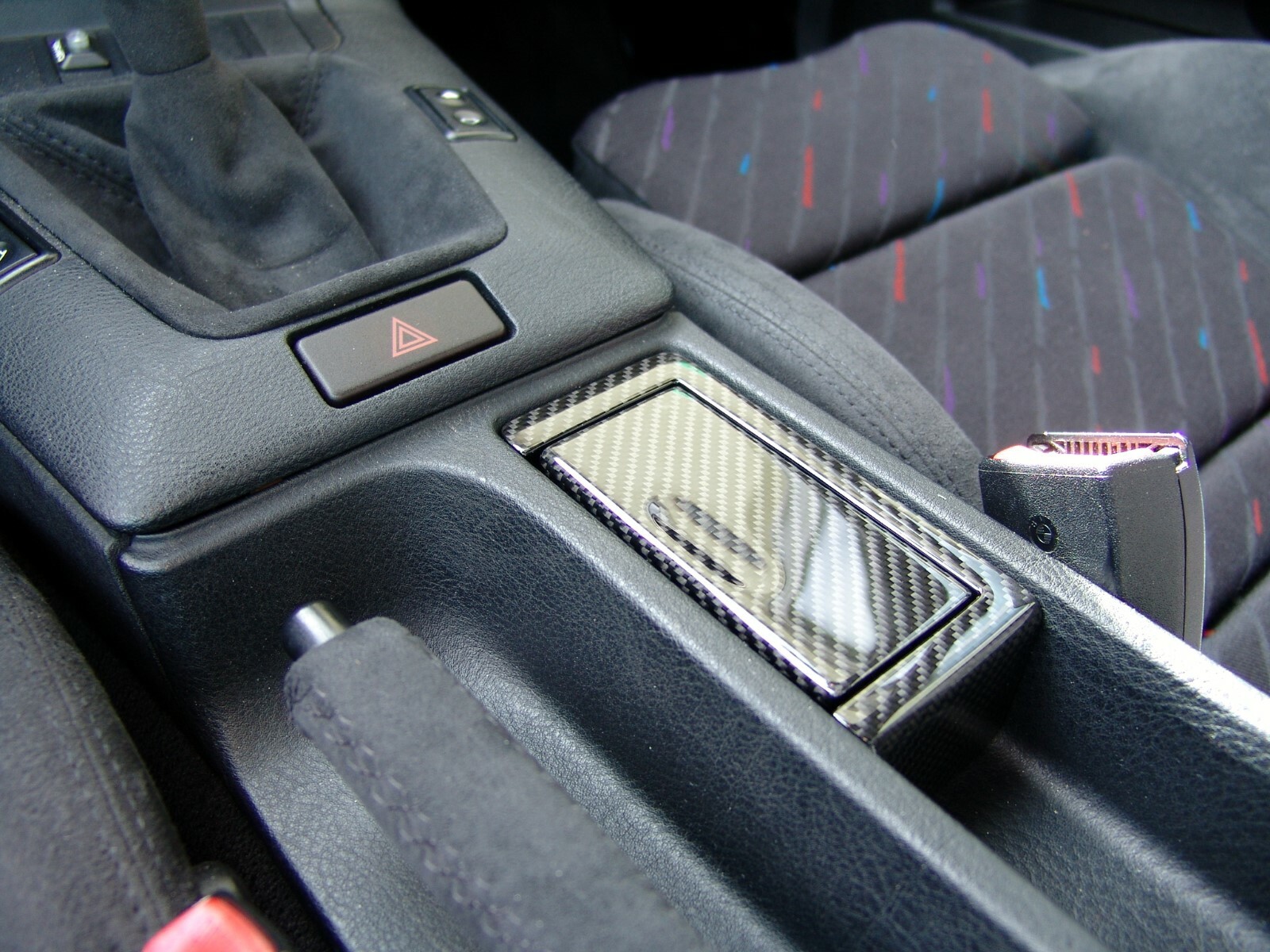 BMW E36 M3 REAL CARBON FIBER CENTER CONSOLE, TRIM AND ASHTRAYS, NEW ...