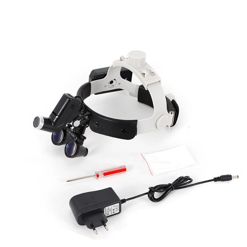 Dental 3.5x Surgical Binocular Loupes Medical Headband Magnifier ...