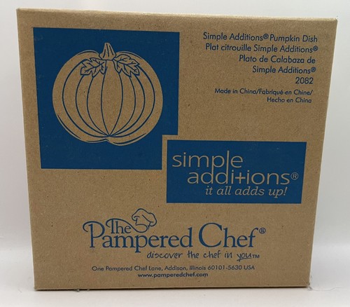 Pampered Chef Simple Additions Pumpkin Dish #2082 Autumn Thanksgiving ...