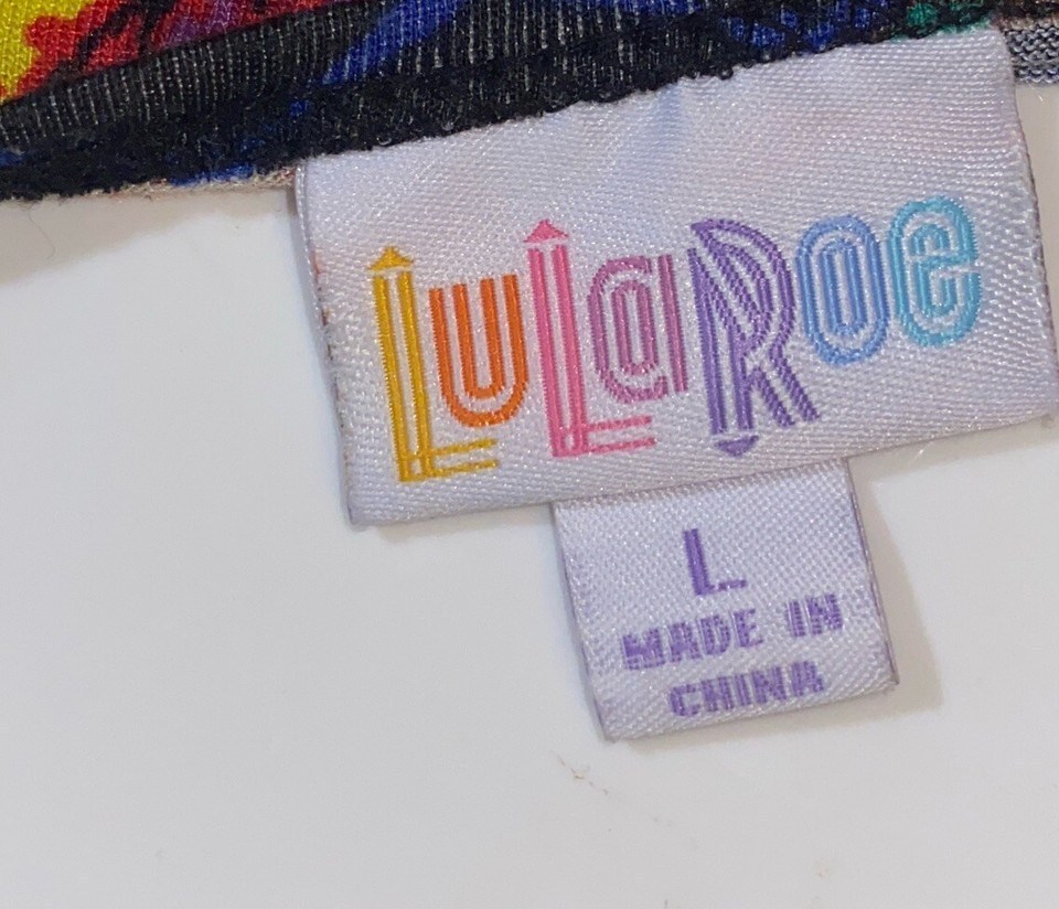 LuLaRoe women’s paisley tunic size large colorful rainbow floral Rare ...