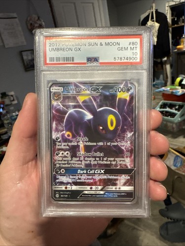 PSA 10 GEM MINT Umbreon GX 80/149 Sun & Moon RARE Pokemon Card | eBay