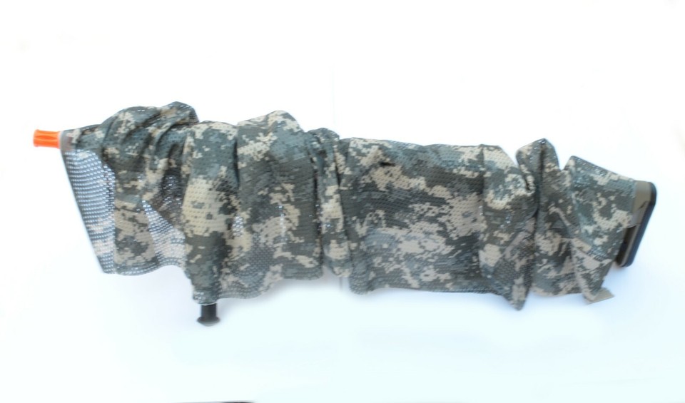Camouflage Rifle Sniper Veil Netting Mesh Gun Wrap Material - Camo ...