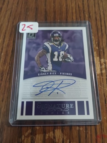2024 donruss football Sidney Rice Signature Series Auto #SSE-SRI | eBay