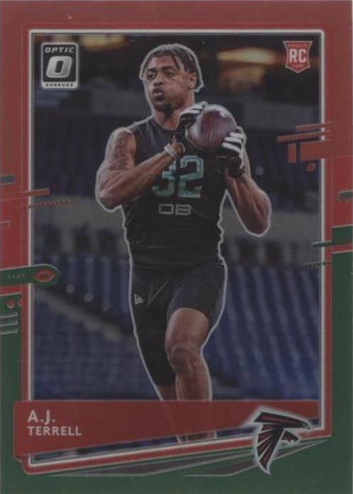 2020 Panini Donruss - Rookie A.J. Terrell #P-255 Optic Preview Red ...