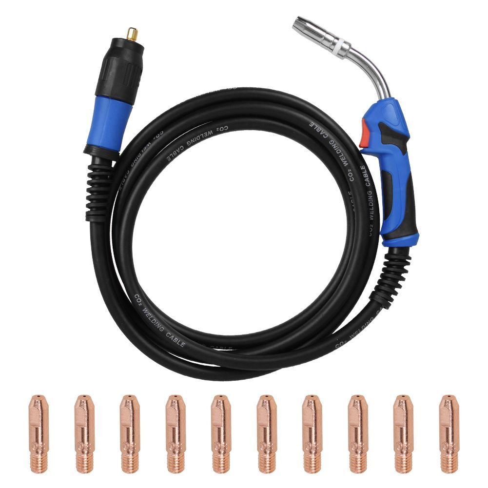 4M BINZEL TYPE MB25-AK Euro Mig Welding Torch Lance with 10 Tips for ...