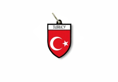 keychain key chain ring flag national souvenir shield turkey | eBay