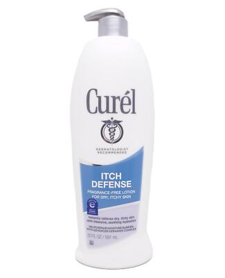 Curel Itch Defense Fragrance-Free Lotion for Dry, Itchy Skin - 20 fl ...