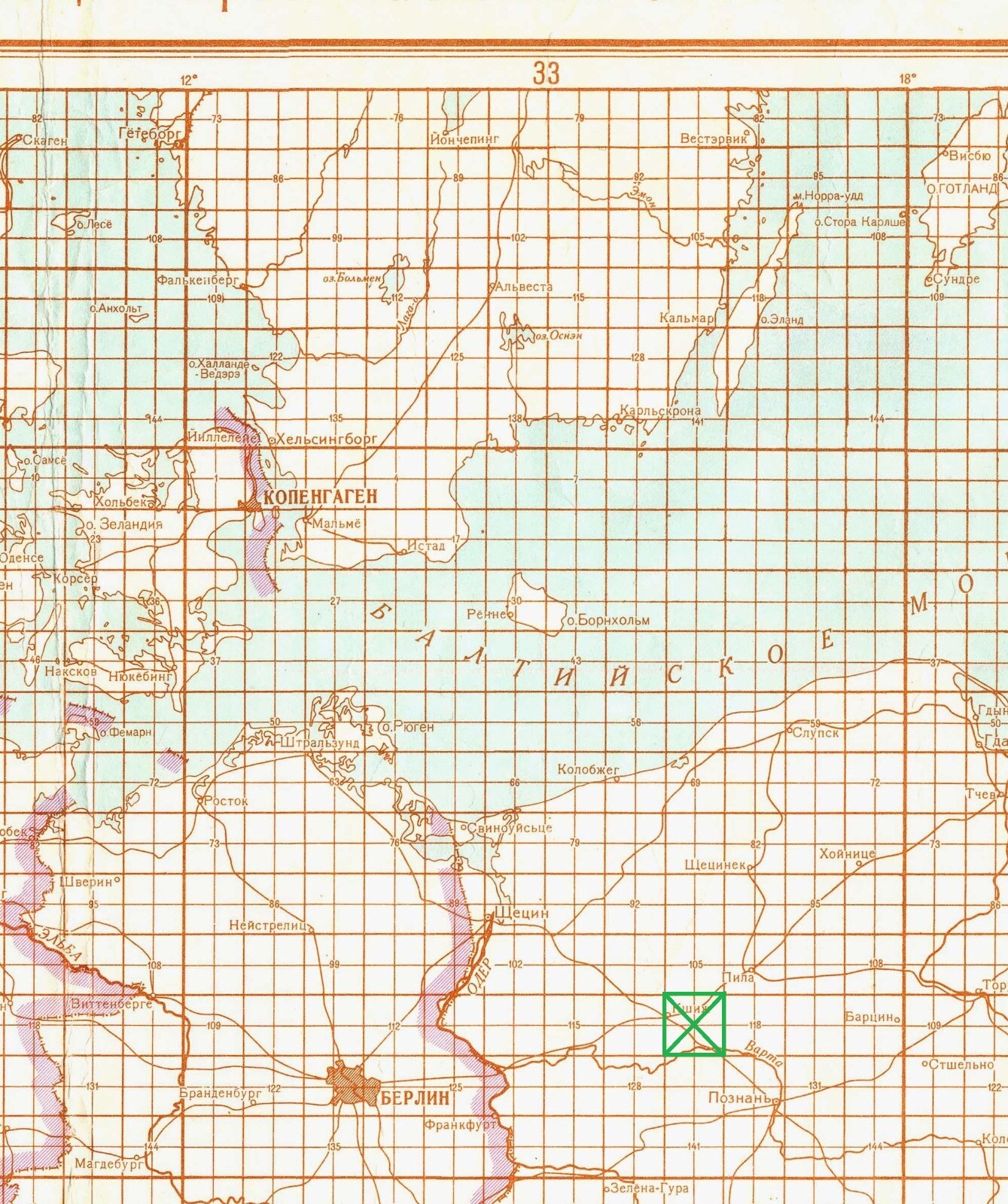 Russian Soviet Military Topographic Map - WRONKI (Poland), 1:100K, ed ...