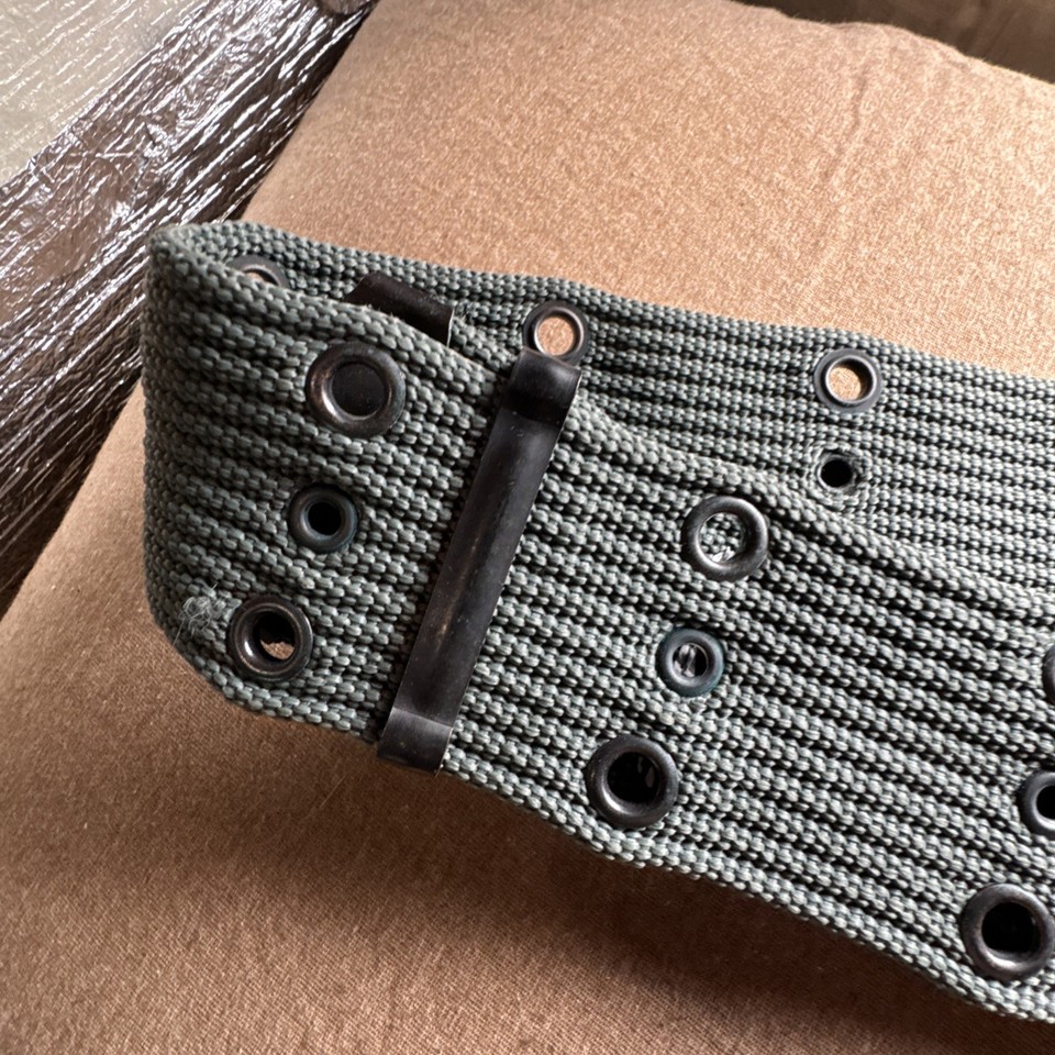Replica US Vietnam M56 Pistol Belt. Light Blue Gray Web Belt Web Style ...