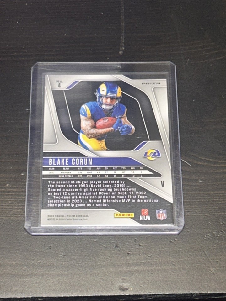 2024 Panini Prizm – Blake Corum – Rookie Variations Silver Prizm #4 (RC ...
