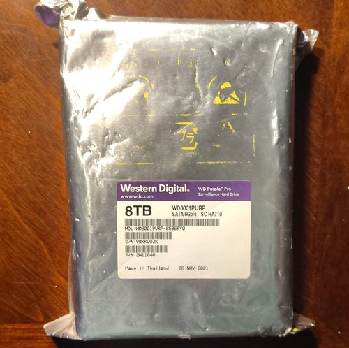 Western Digital WD Purple Pro 8TB SATA 6Gb/s 3.5" Internal HDD ...