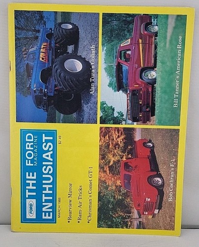 The Ford Magazine Enthusiast March 1988 | eBay