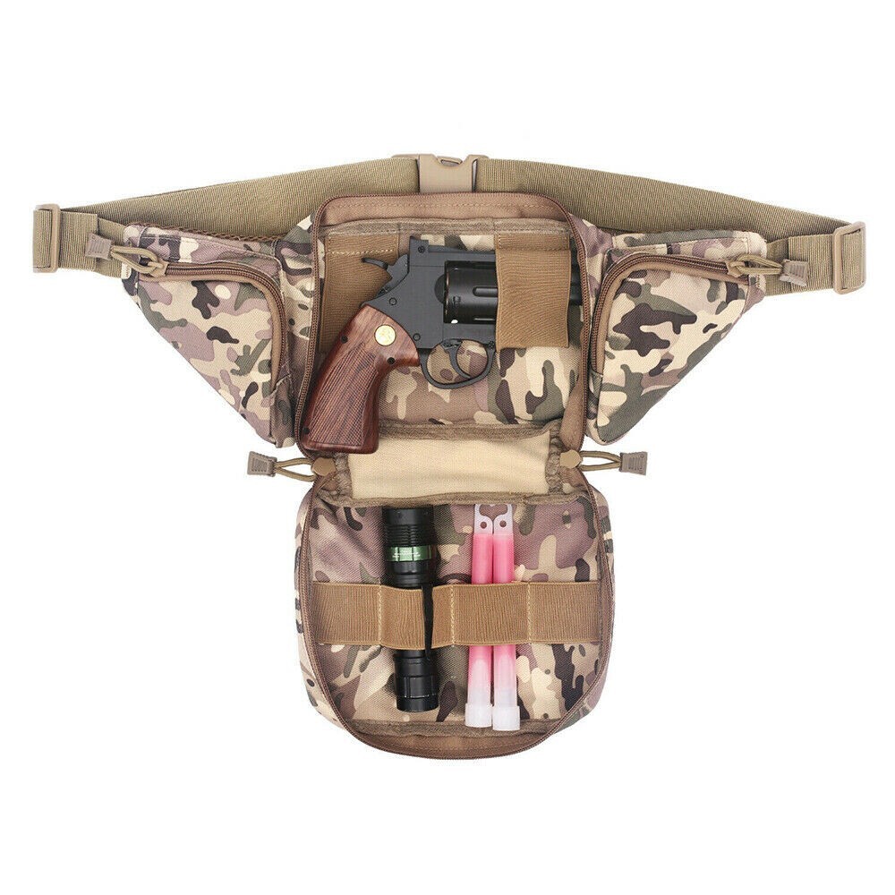 Concealed Carry Fanny Pack Holster Tactical Pistol Waist Pack Bag Gun ...