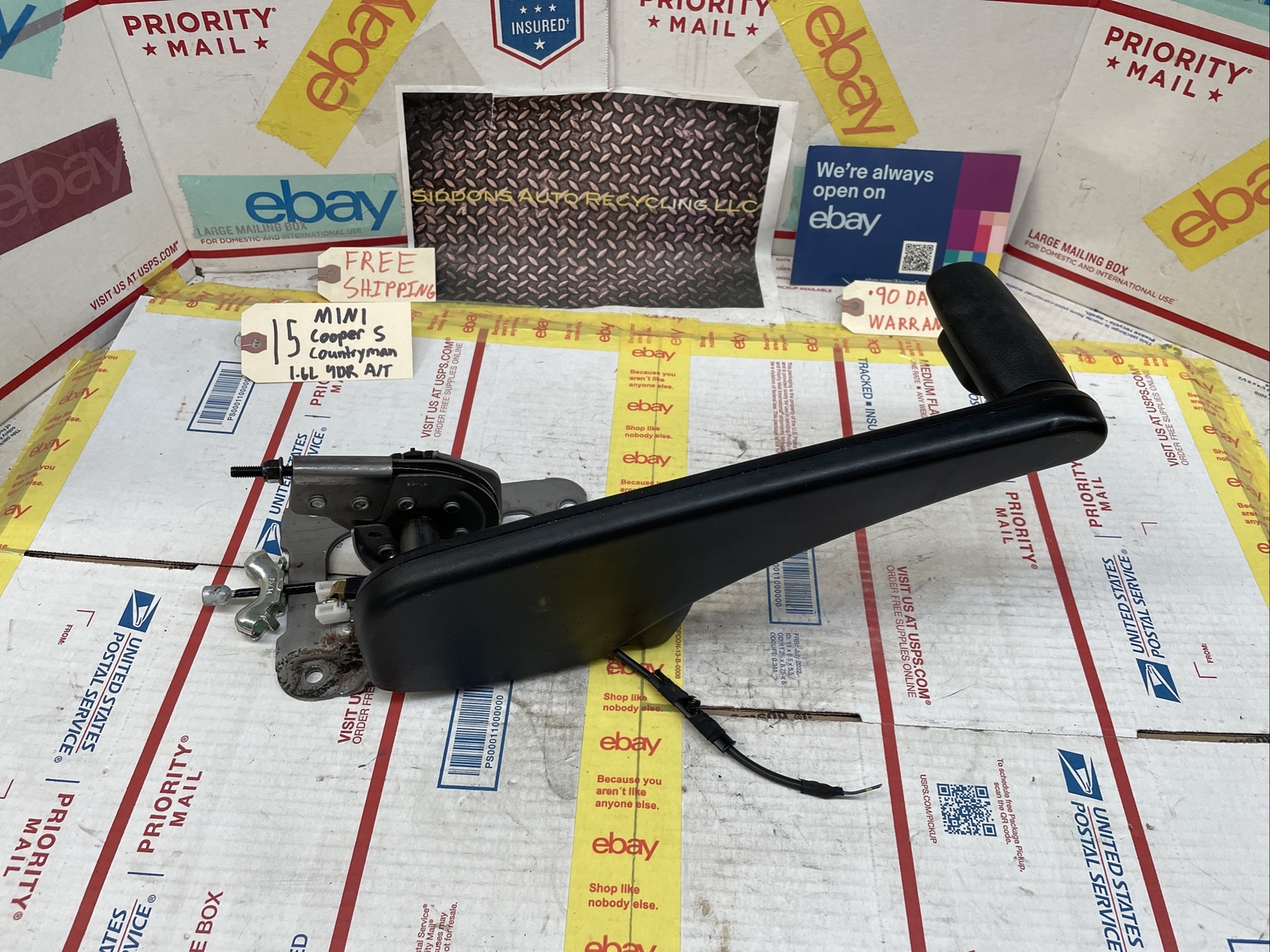 11-16 MINI COOPER S COUNTRYMAN PARKING BRAKE HANDLE LEVER EMERGENCY ...