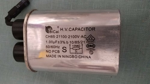 BICAI H V Capacitor CH85 21110 2100V AC 1.00 uF Microwave Frigidaire ...