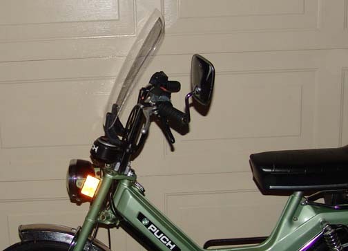 MOPED WINDSHIELD/WINDSCREEN PUCH/GARELLI/TOMOS/INDIAN/MOTOBECANE ...