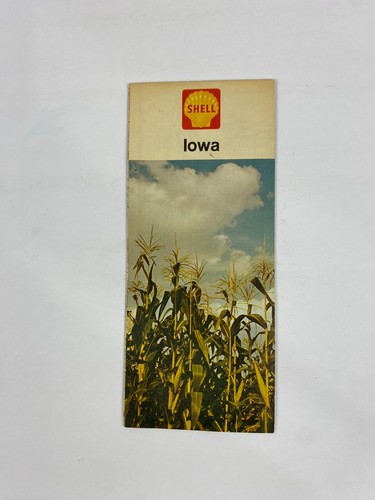 Vintage Shell Iowa State Highway Gas Station Travel Road Map HM Gousha ...