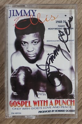Jimmy Ellis Signed Gospel With A Punch Cassette WBA Boxing Champion ...
