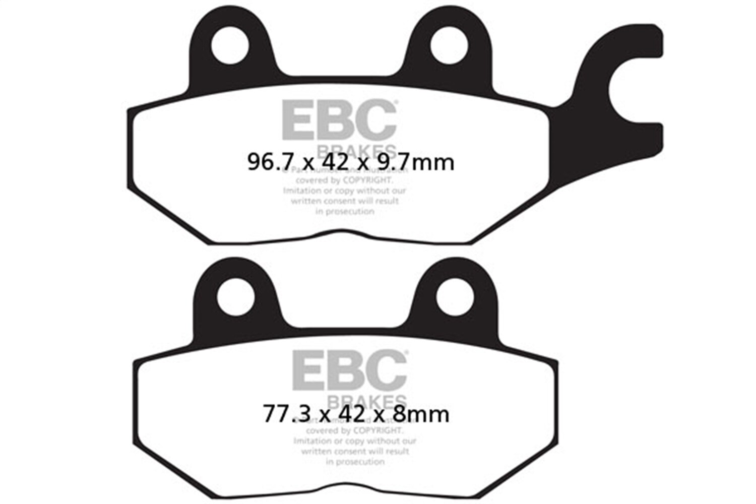 EBC Motorcycle Brakes FA215/2HH Double-H Sintered Pads | eBay