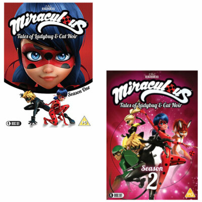 Miraculous Season 1 & 2: Tales of Ladybug & Cat Noir DVD | eBay