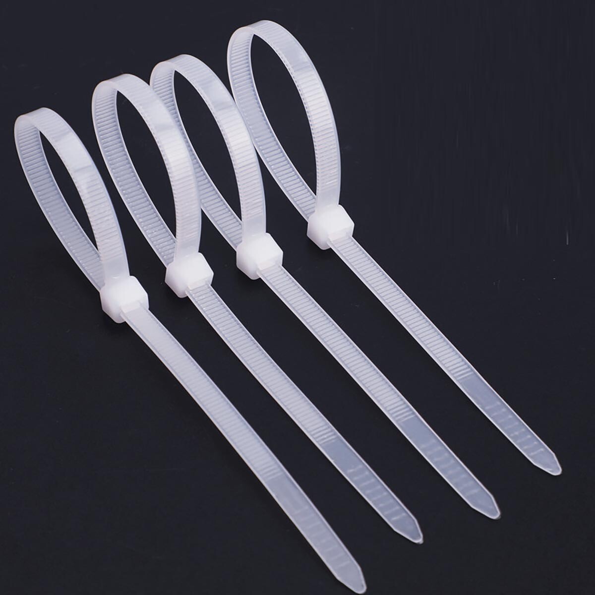 8*150-600mm Cable Ties Self-Locking Nylon Plastic Zip Tie Wire Cord ...