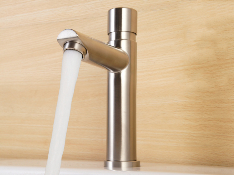 Auto Self Closing Water Saving Tap Bathroom Basin Cold Faucet Delay ...