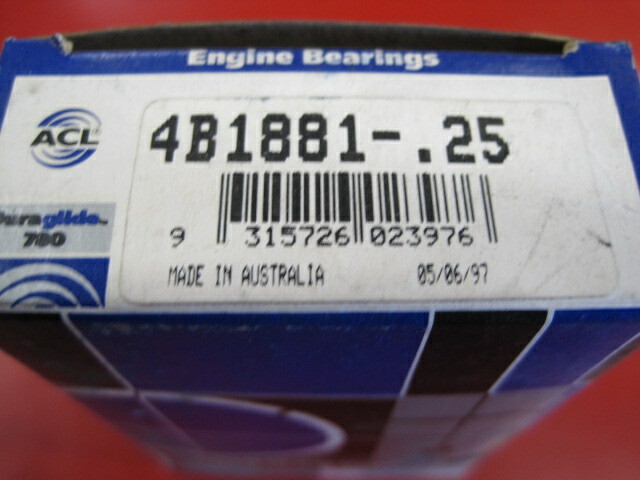NOS ACL con rod bearing set #4B1881 .25mm Isuzu Diesel 4FB1 4FA1 4FC1 ...