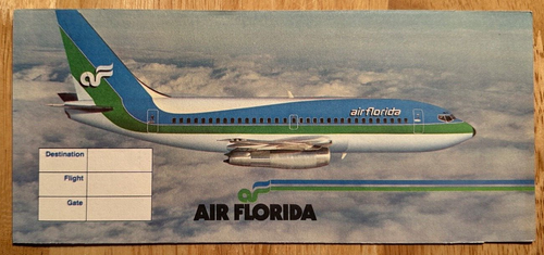 Air Florida - Miami, Florida vintage airline ticket jacket | eBay
