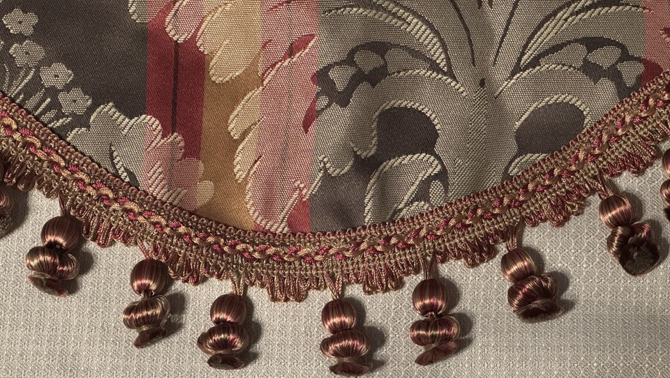 3 Elegant Jacquard Damask Valance with Tassel Trim – JCPenney Home ...