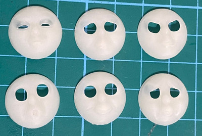 Custom HO/OO Bachmann Percy Set of Six Magnetic Faces | eBay