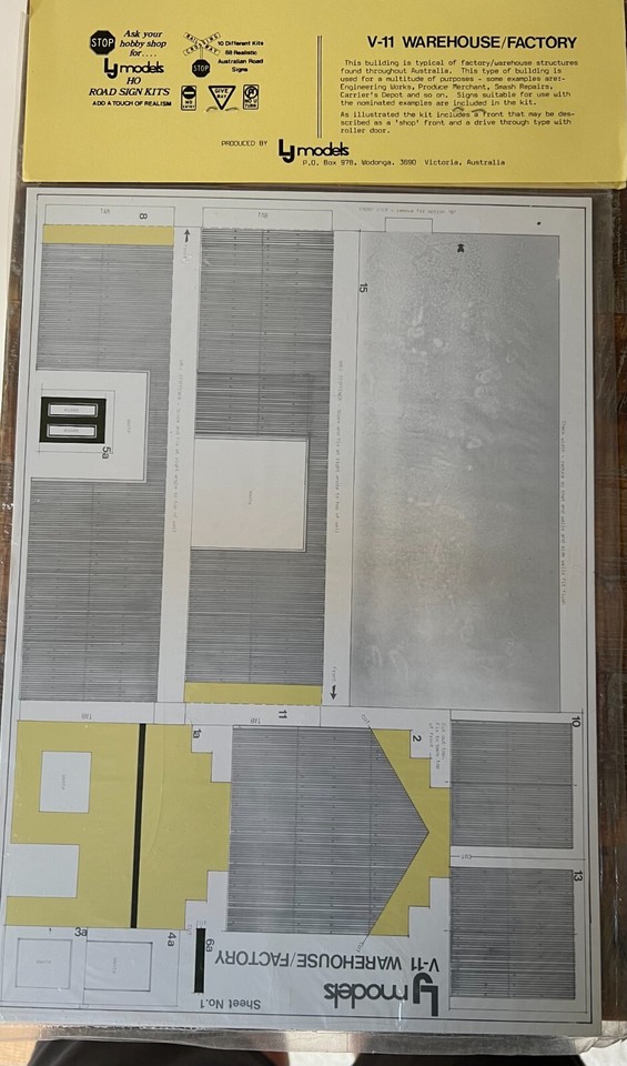 'LJ Models HO scale card model kit of a WAREHOUSE/FACTORY | eBay