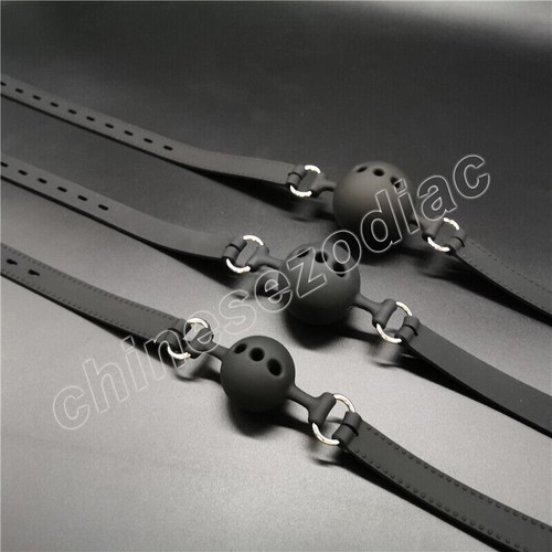 Unisex Binding Ball Oral Gags Open Mouth Restraints Breathable Harness ...