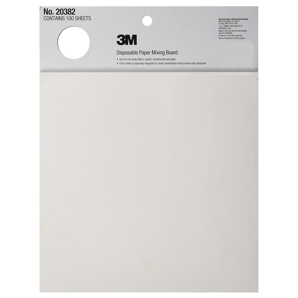 3M 20382 Disposable Paper Mixing Board 100 Sheets | eBay