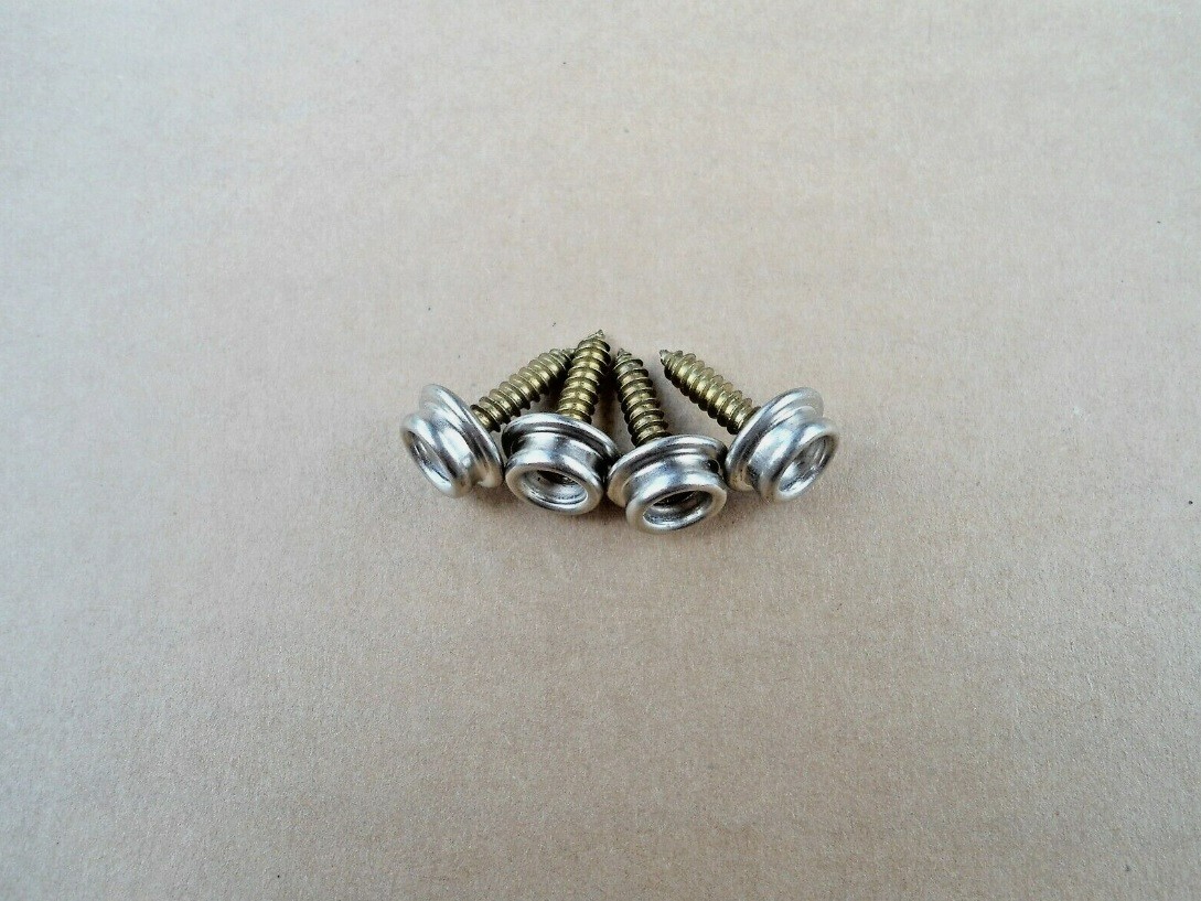 4 VINTAGE CONVERTIBLE BOOT SNAP SCREWS! FOR VINTAGE/CLASSIC CONVERTIBLE ...