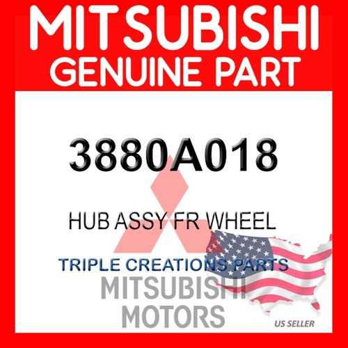 Genuine OEM Mitsubishi 3880A018 HUB ASSY FR WHEEL | eBay