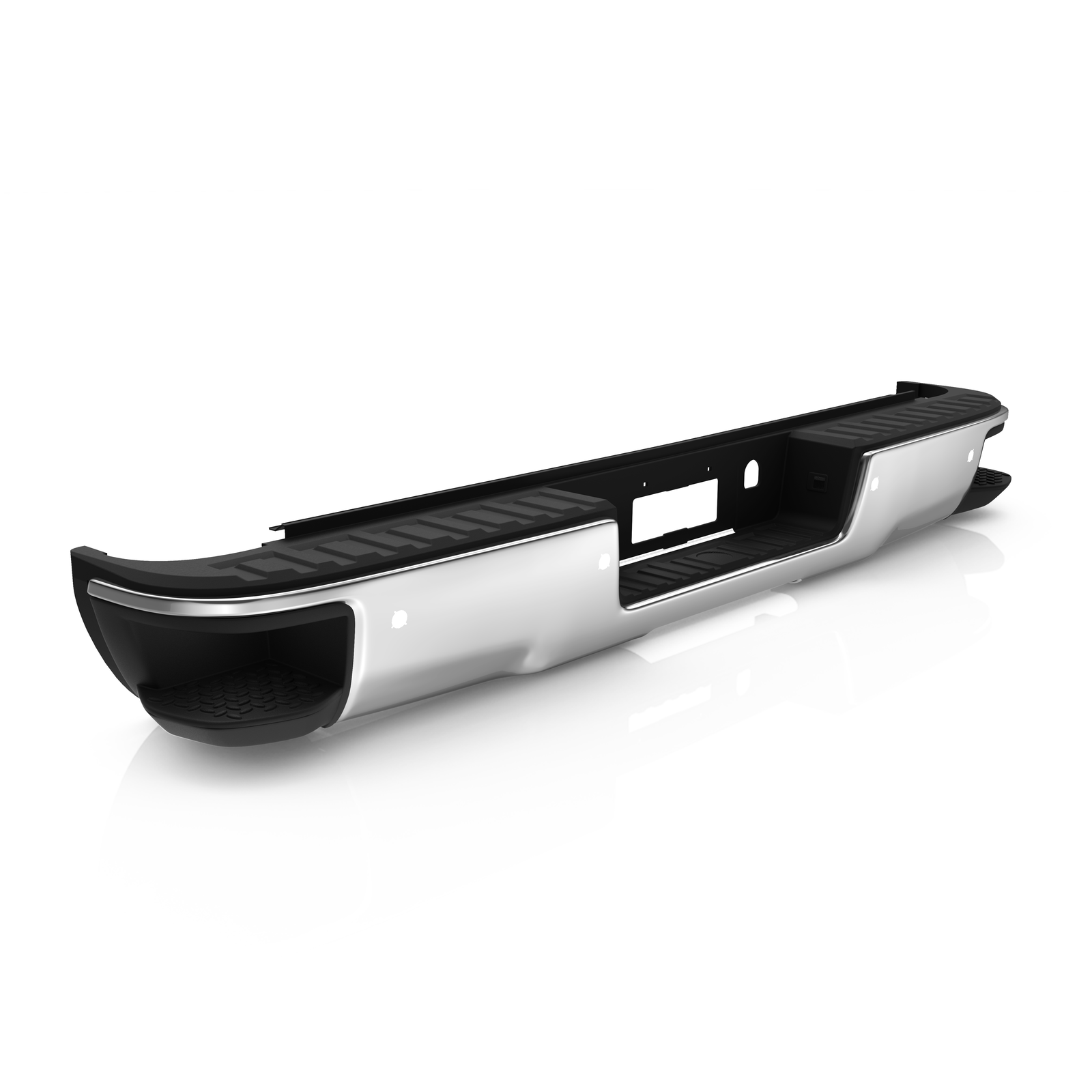 Chrome Rear Step Bumper Assembly For 2014-2018 Chevy Silverado GMC ...