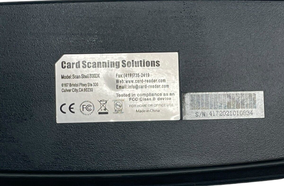 ACUANT / SCANSHELL 800DX SCANNER / TESTED / WORKING / 90 DAY WARRANTY ...