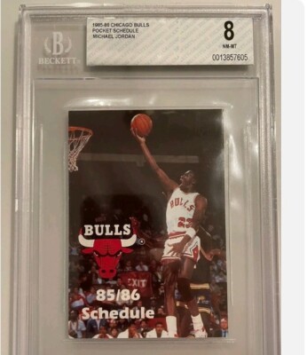 1985-86 Michael Jordan Rookie BGS 8 Mint Pre 1986 Fleer #57 & 1984 Star ...