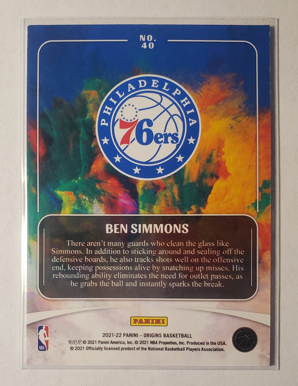 2021-22 Panini Origins - Pink #40 Ben Simmons /60 for sale online | eBay